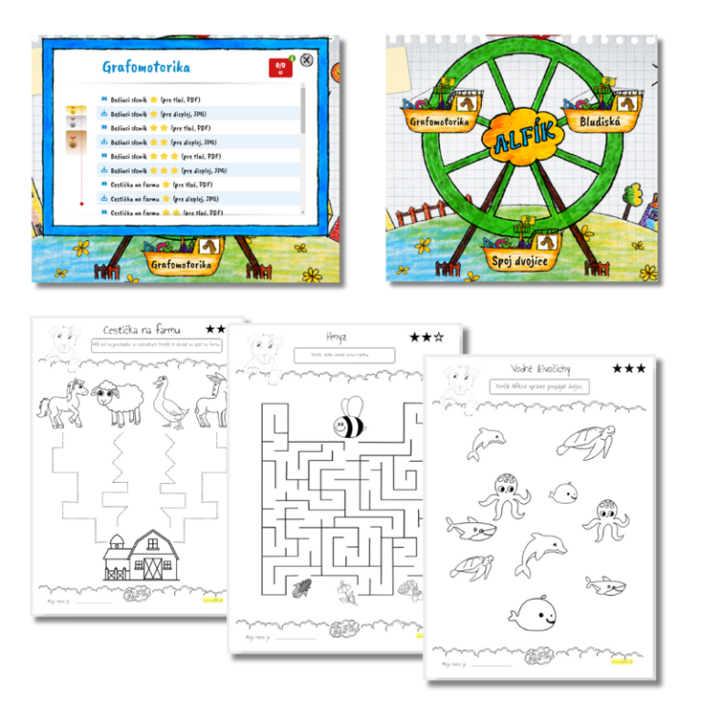 Program Alfík DOMÁCNOSŤ 1_užívateľ – Interaktívna škola