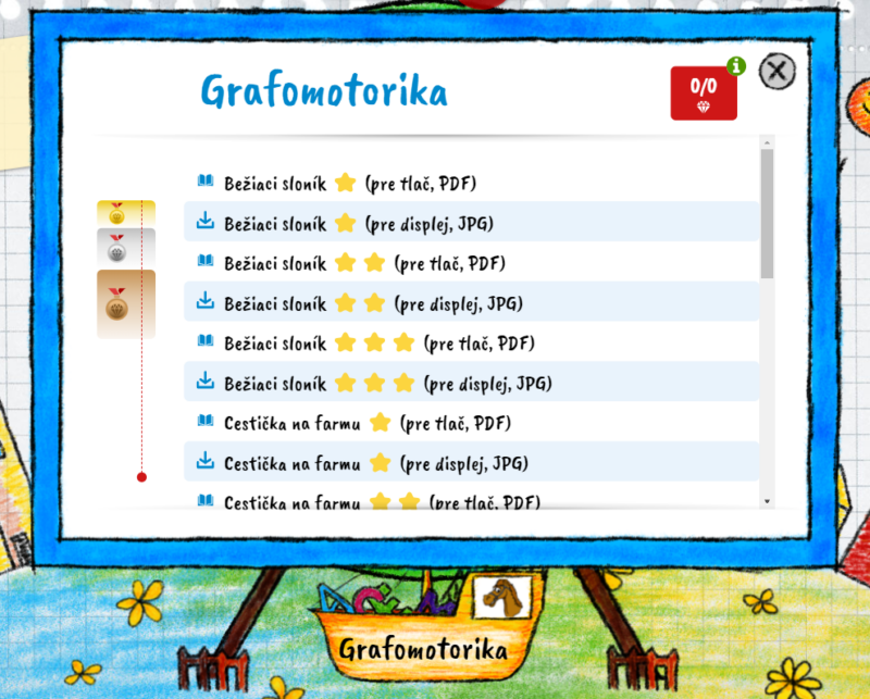 Program Alfík DOMÁCNOSŤ 1_užívateľ – Interaktívna škola